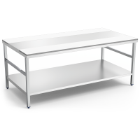 Quartering white table with shelf - Halls International - Specialists ...