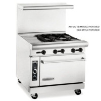 American Range AR-12G-4B-NG 36" 4 Burner & 12" Griddle Restaurant Range ...